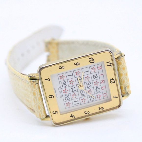 Bingo | Accessories | Vintage Le Baron Watch Unisex Gold Tone Stainless Steel Classic Bingo Dial ...